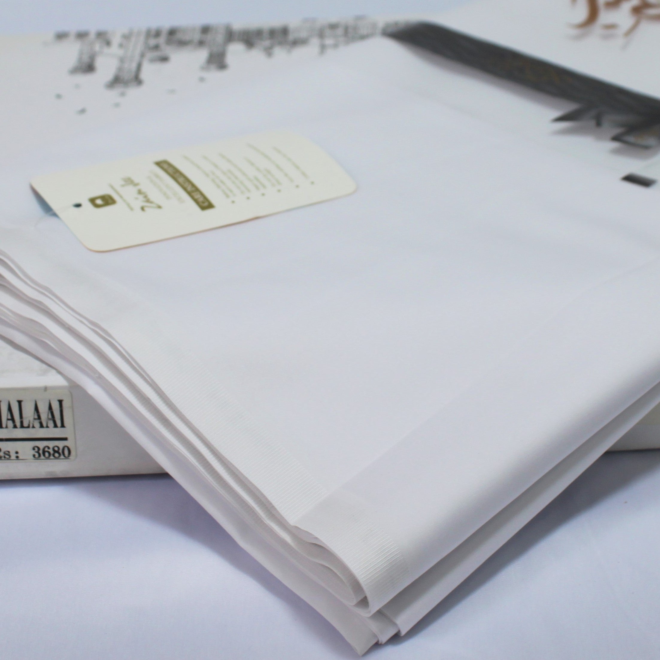 Zain Jee Cotton white color THAI MALAI – Galaxy Apparel